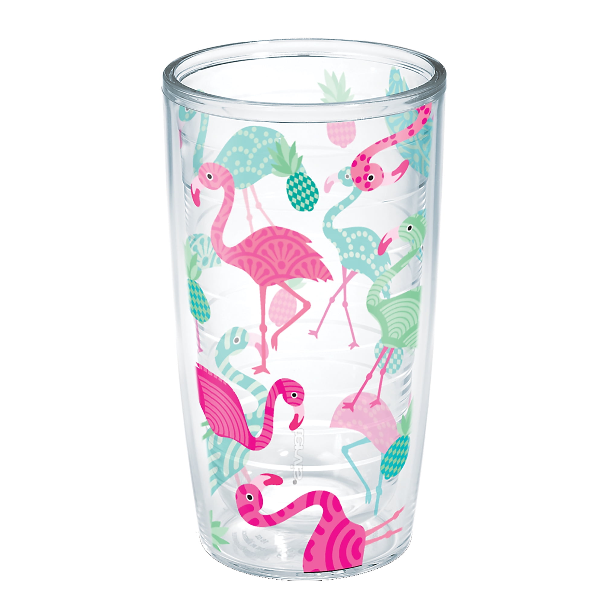Tervis Made in USA Double Walled Flamingo Pattern Insulated Tumbler Cup ...