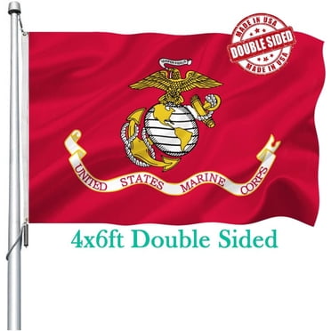 United States Marine Corps USMC Double Sided Embroidered Nylon 2 x 3 ...