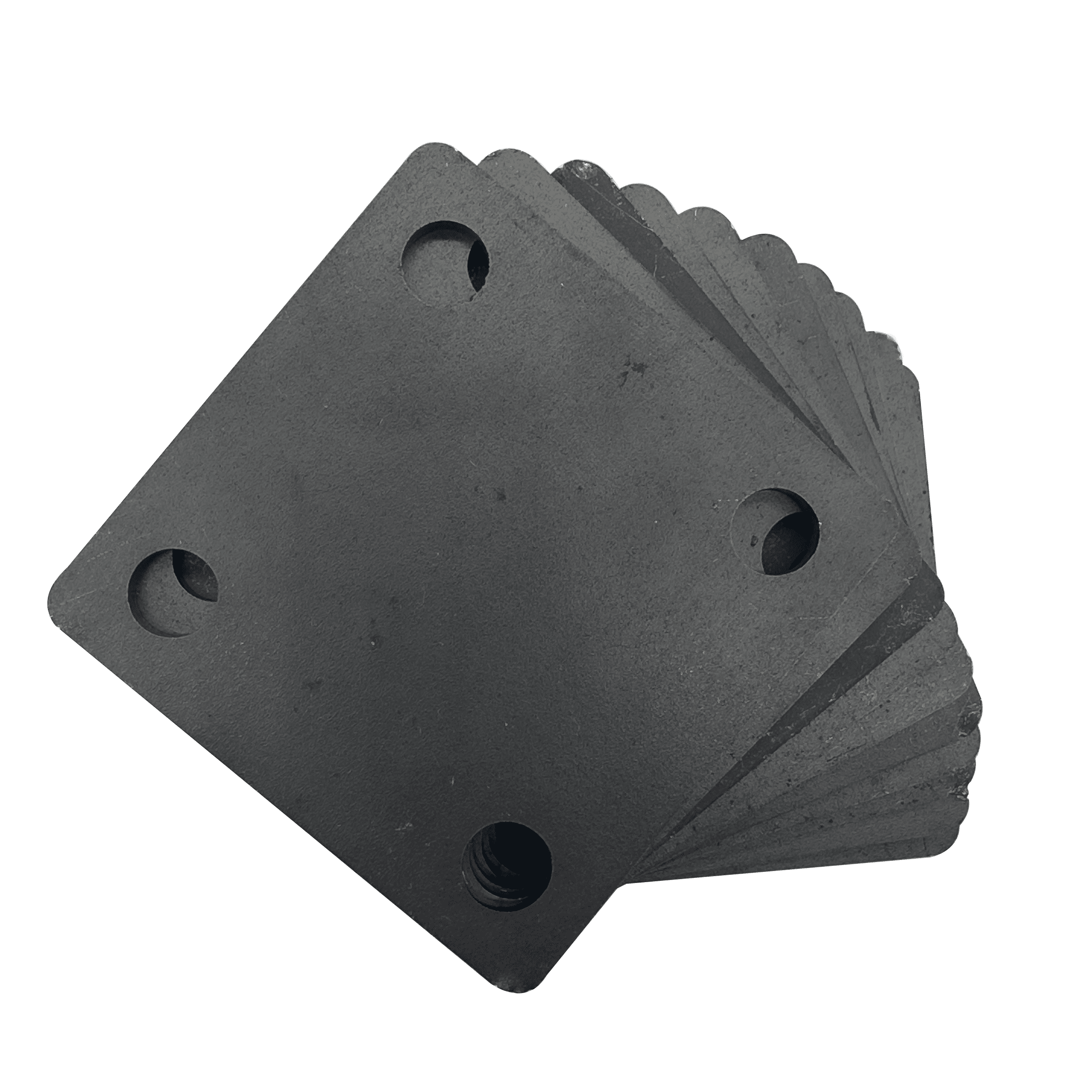 10 Pack - 3x3" Weldable Square Steel Metal Baseplate - Laser Cut – A36 ...