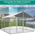 TIME RAY 7.5x7.5 Outdoor Dog Kennel Outside Heavy Duty Dog Enclosure ...