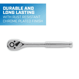 HART Multiple Drive 270-Piece Mechanics Tool Set, Chrome Finish ...