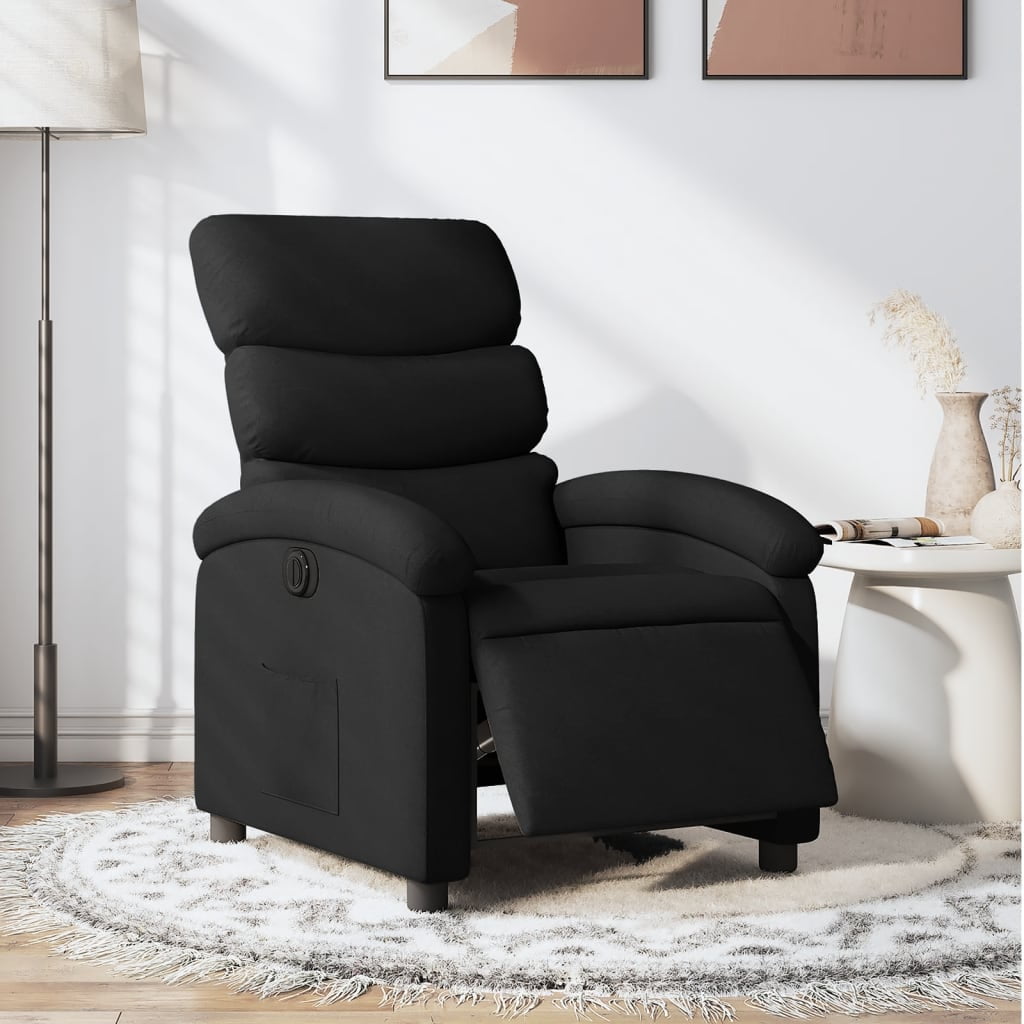 Click here for Vidaxl Electric Recliner Chair Black Fabric prices