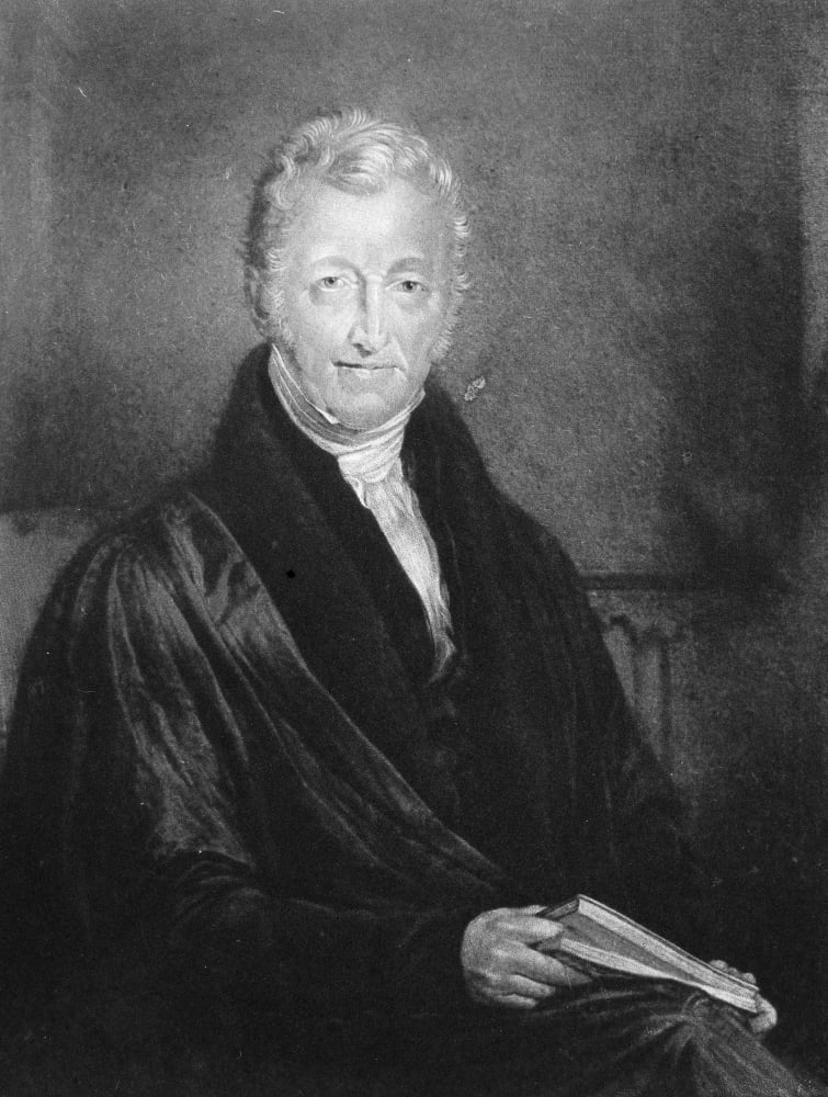 Thomas Robert Malthus N(1766-1834) English Cleric And Economist Rolled ...