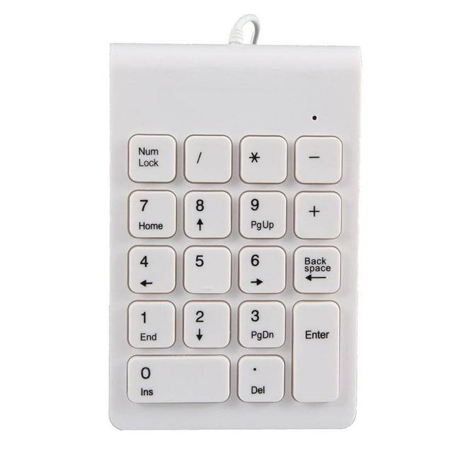 Portable Wired 18-Key Numeric Keypad Keyboard Extensions For Financial ...
