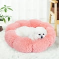 Sennaux Plush Dog Bed & Cat Bed Cozy Soft Flower-Shape Pet Bed,Pink,31. ...