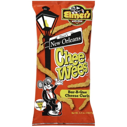 Elmer's New Orleans Chee Wees Bar-B-Que Cheese Curls - 5.5oz - Walmart.com