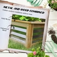 Free Shipping! Outsunny Raised Garden Bed, Wood Reinforced Metal ...