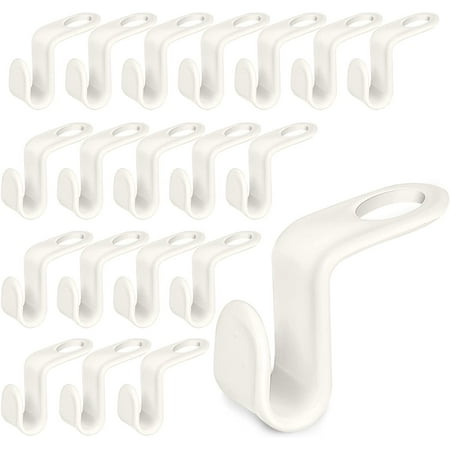 60pcs Cascading Hanger Hooks, Plastic Heavy Duty Clothes Hanger ...