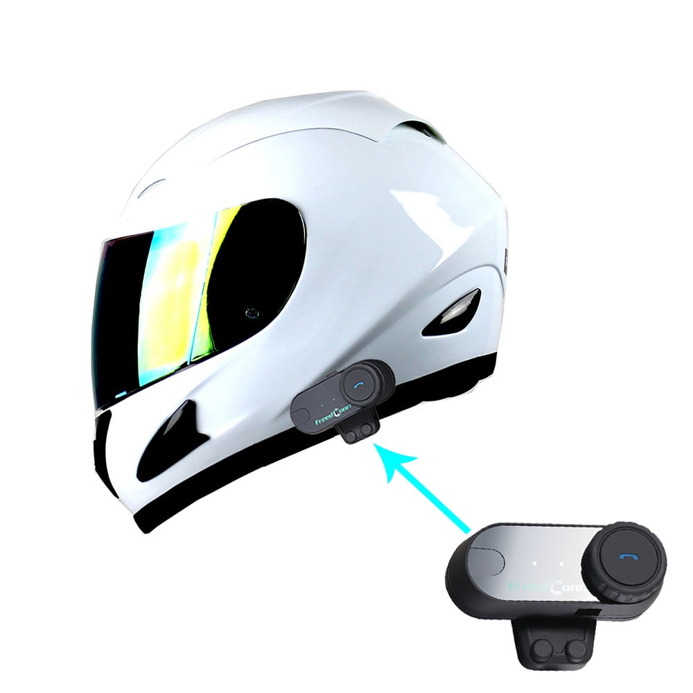 WOW Motorcycle HJM Street Bike Full Face Helmet + Motorcycle Bluetooth ...