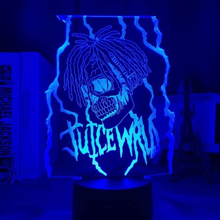 Juice&WRLD 3D Hip hop Singer Idol Night Light Juice&WRLD lamp Gift for ...