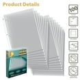 Gold Seal 100 Clear Heavyweight Poly Sheet Protectors 8.5x11 Archival ...