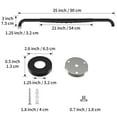 Zuext 36 Inch Black Shower Grab Bar Anti Slip Stainless Steel Safety