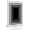 Black Gradient Squares Canvas Wall Art for Living Room, Softness Layers ...