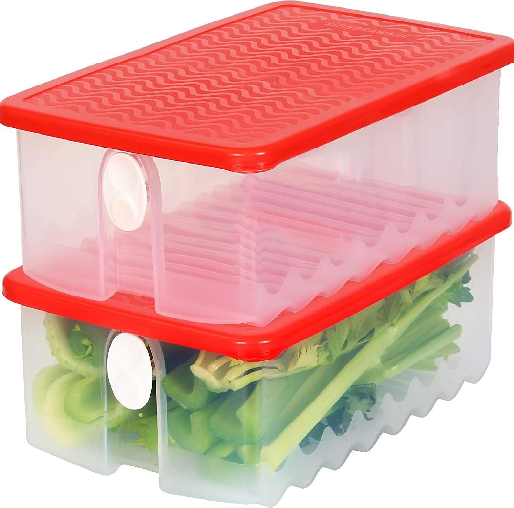 Fresh Fruit and Vegetable Food Keeper Saver Storage Container with Air ...