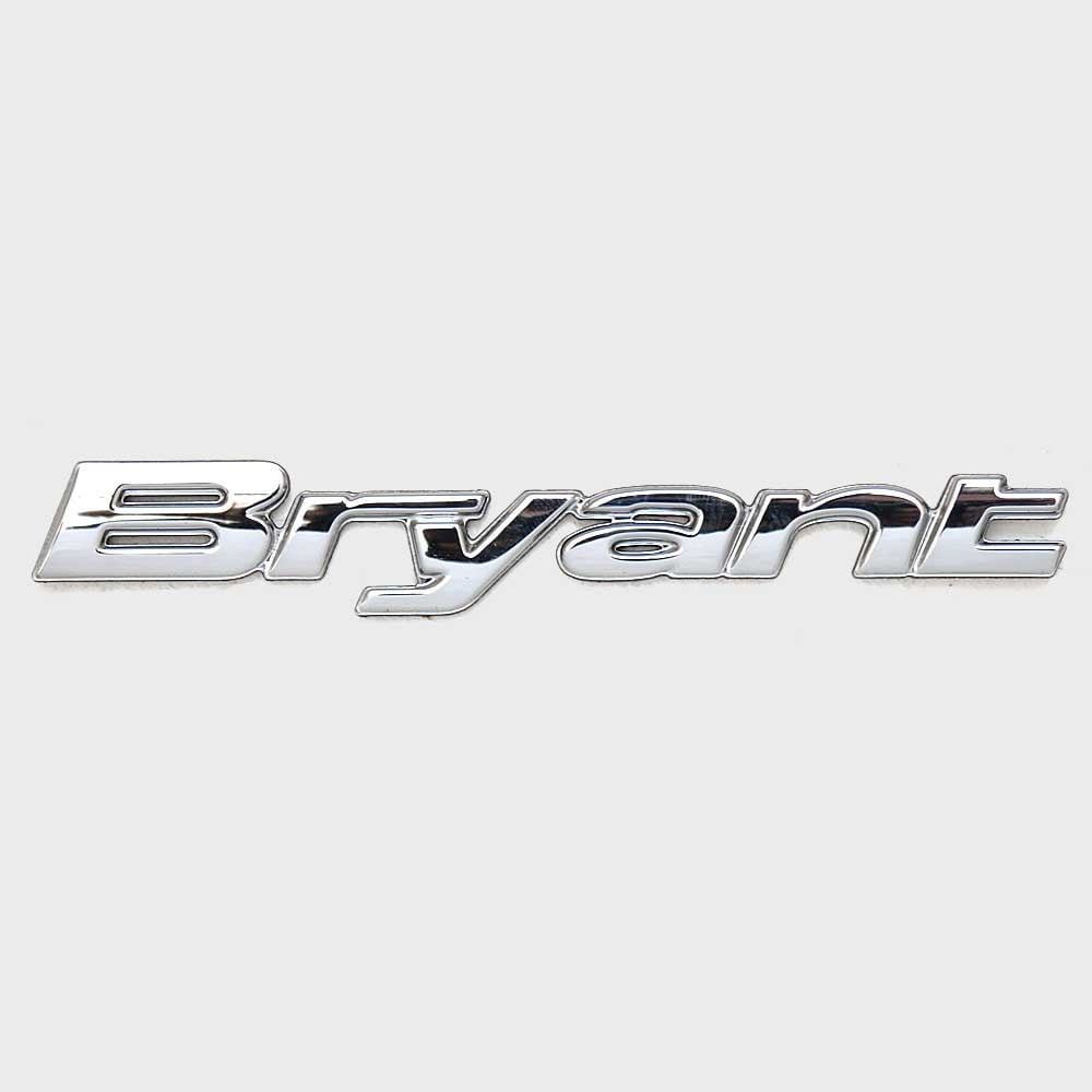 Bryant Boat Raised Decal U35307-01 | 4 1/2 x 3/4 Inch Silver Chromax ...