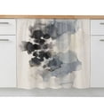 Abstract Cabinet Curtains 28" W x 35" L Ink Painting Mottled Gradient ...