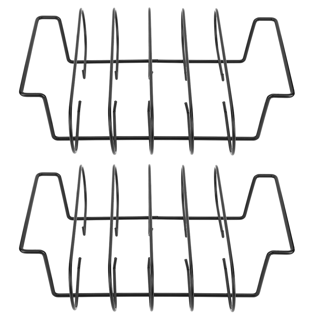 Ccdes Steak Grill Holder,2Pcs Iron Non‑Stick Barbecue Grill Steak ...