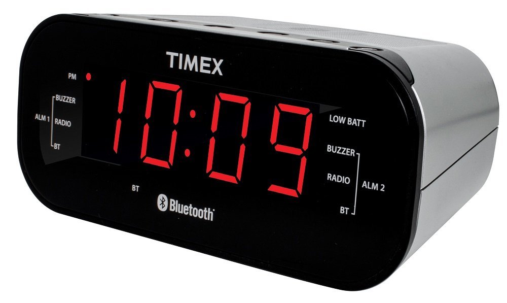 Timex Bluetooth Dual Alarm Radio Alarm Clock Black Walmart Timex Bluetooth Dual Alarm Radio Alarm Clock Black Walmart