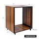 Sound Town DIY 12U Studio Rack with Furniture Grade Walnut Laminate ...