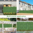 Artificial Leaf Fence Panels 4/3/2/1m Long Faux Ivy Hedge Fake Leaves ...
