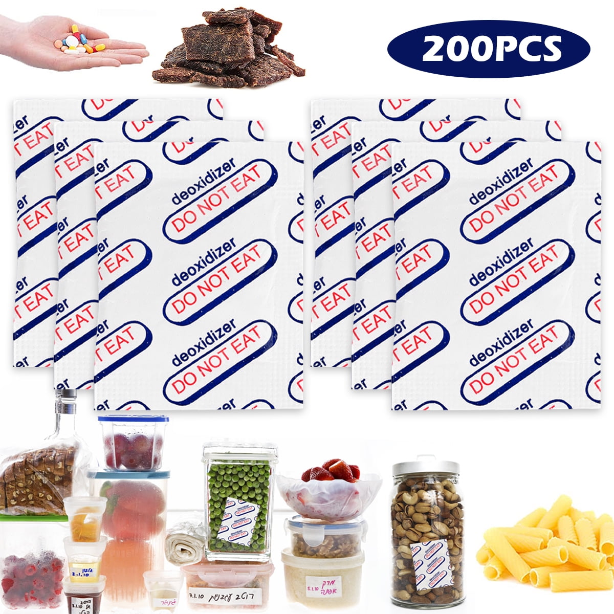 Muyoka 200 absorbentes de oxígeno premium de 300 CC para almacenamiento ...