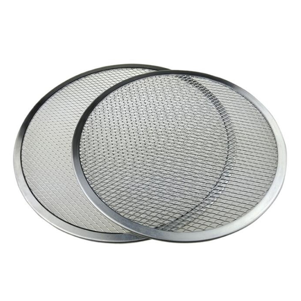 16'' Pizza Screen Aluminium Seamless Rim Pizza Mesh Round Oven Set ...