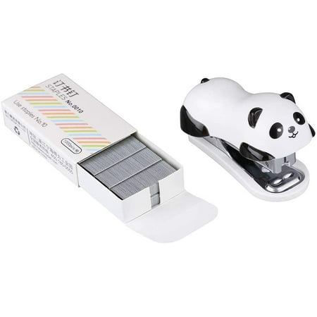 Cute Panda Mini Desktop Stapler, Home Stapler with 1000 Staples ...
