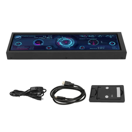 8.8 Inch IPS USB Mini Screen, 1920x480 IPS LCD Screen Temperature ...