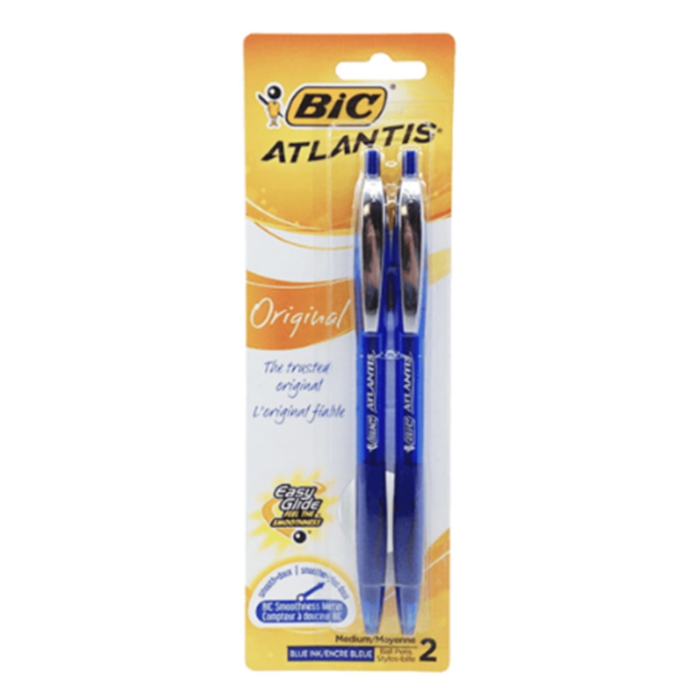 Bic Atlantis Original Medium Ball Pens (Pack of 2) | Walmart Canada