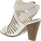Delicious By Soda Yummy Cutout Stacked Heel Sandal - Walmart.com