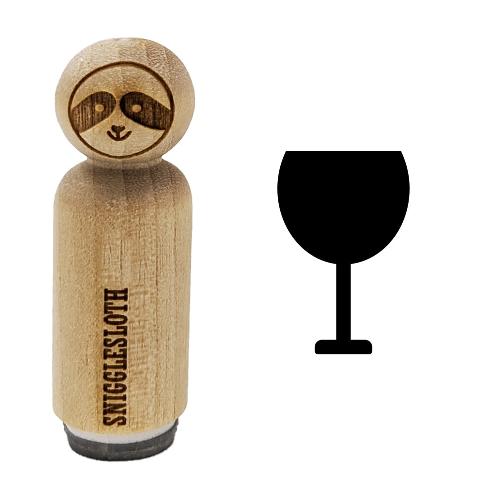 Wine Glass Solid Rubber Stamp for Scrapbooking Crafting Stamping ...