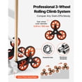 Aluminum Alloy Folding Stair Climbing Cart 6 Wheels, Telescopic Handle ...
