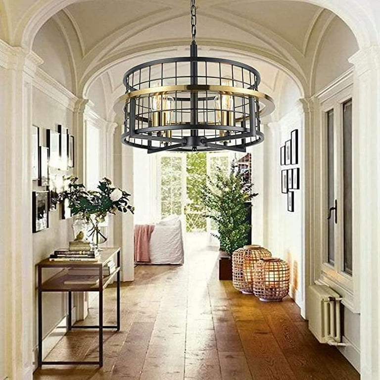 Light Cage Foyer Fixture