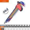 Allen Key Set L Wrench Kit For Allen Screw 9PCS Long Arm Hex Key Set 1 ...