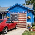 4th of July Garage Door Cover 7 x 16 ft Stars and Stripes USA Flag ...