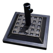 Kouboo La Jolla Rattan Round Handmade Umbrella Holder Freestanding Cane ...