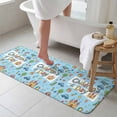 Blue Children's Day Bathroom Runner Rugs Non Slip Washable Absorbent ...