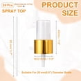 24 Pcs Silver/Gold White Spray Top, 20/410 Fine Mist Sprayer Reusable ...