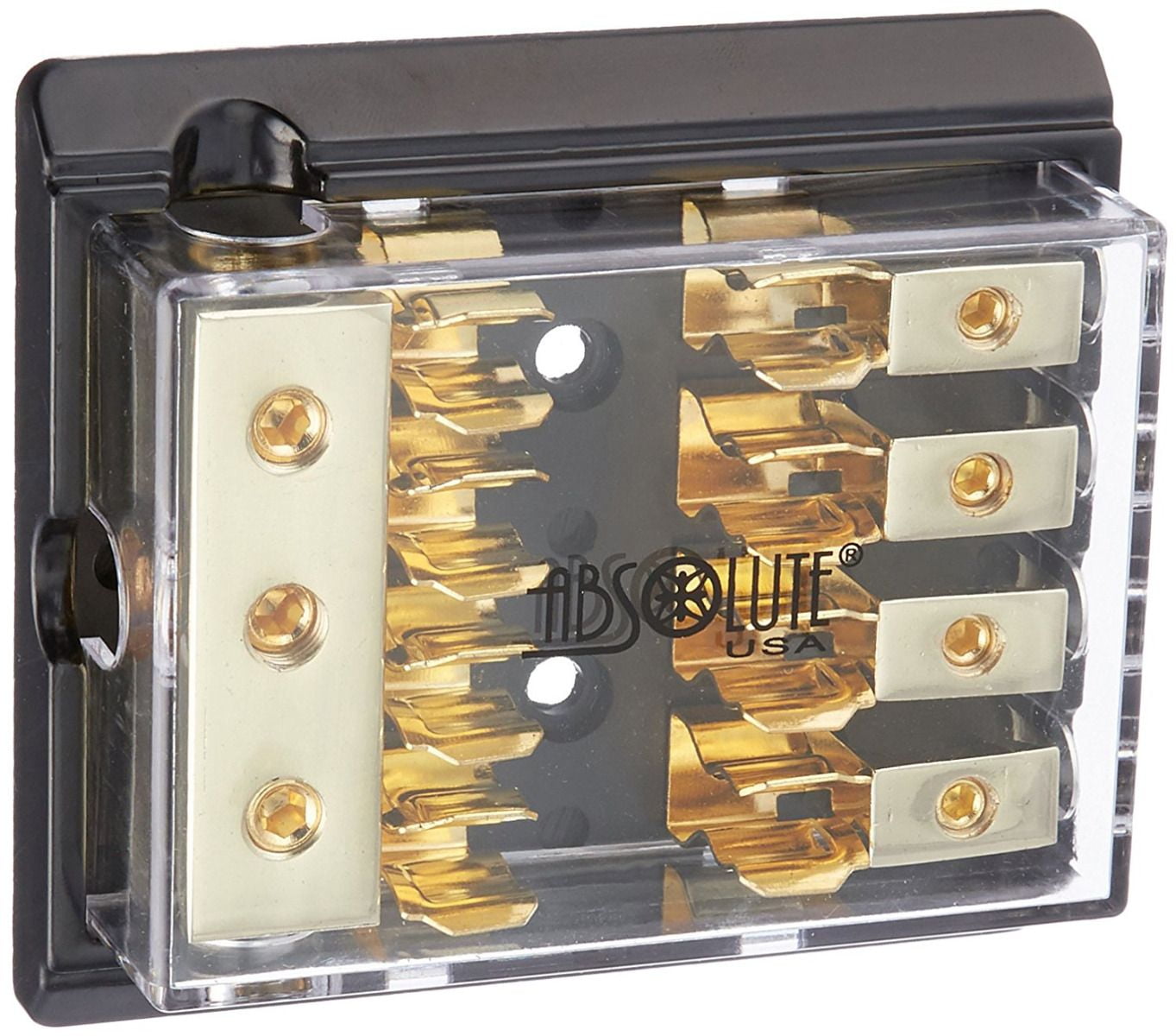 Absolute AGD24G 4 Gang Gold AGU Fuse Distribution Block - Walmart.com