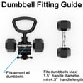 Convert Dumbbells into Kettlebell by – Adjustable Weights & Up to 220LB ...