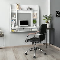 Ktaxon Compact Wall Mount Computer Desk for Small Space with Floating ...