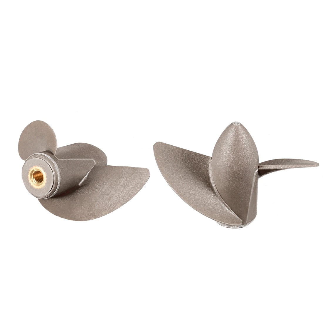2 Pairs M3 x 35 x 25mm Left Right 2-Vane Rotating RC Boat Prop ...