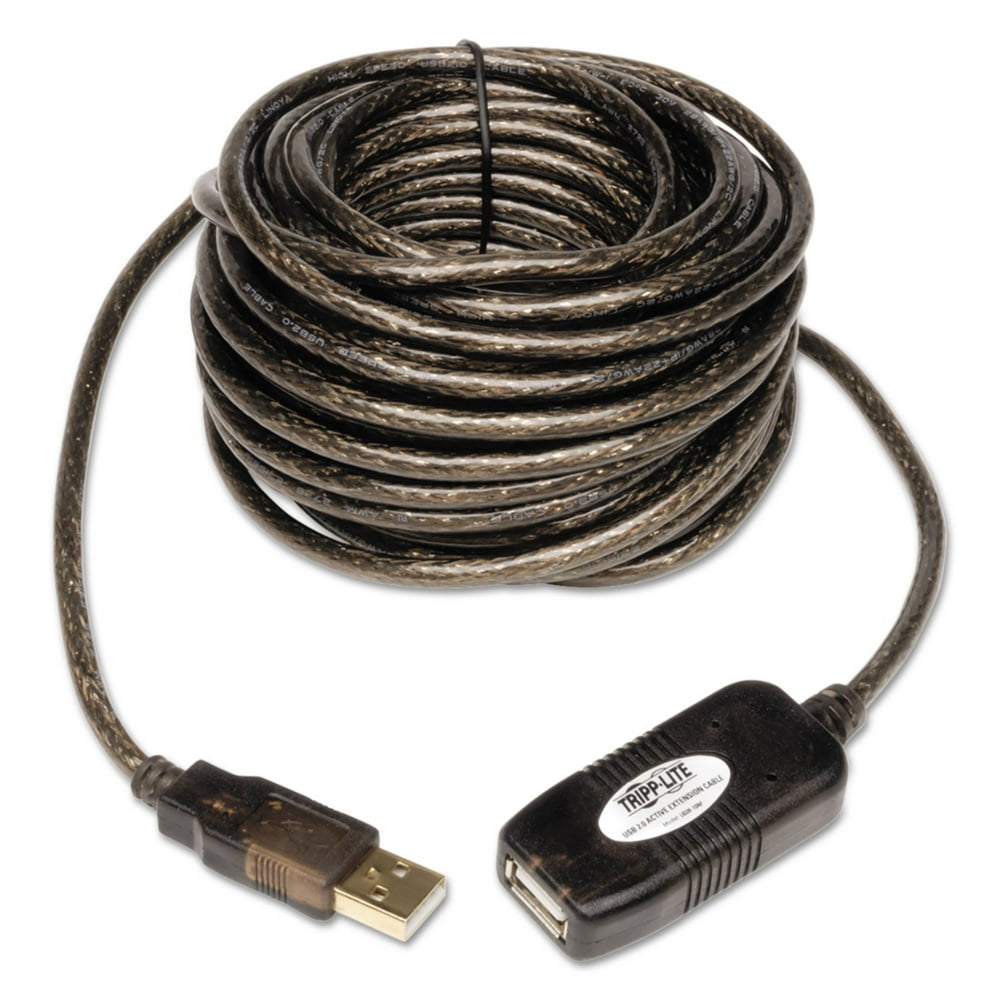 "Tripp Lite USB Active Extension Cable, USB 2.0 A Male to A Female ...