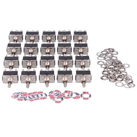 6Pin Toggle Switch, LED Light Rocker Mini Toggle Switch BERM Toggle ...