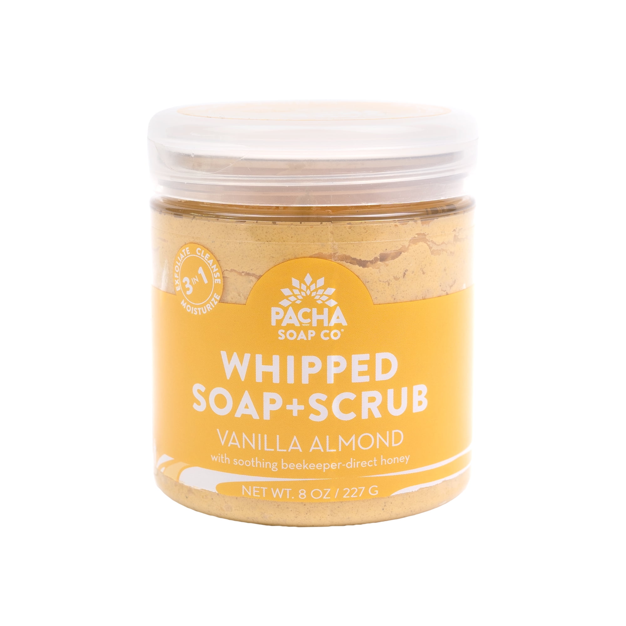 Pacha Soap Company. Whipped Soap + Scrub, Vanilla Almond 8 oz - Walmart.com