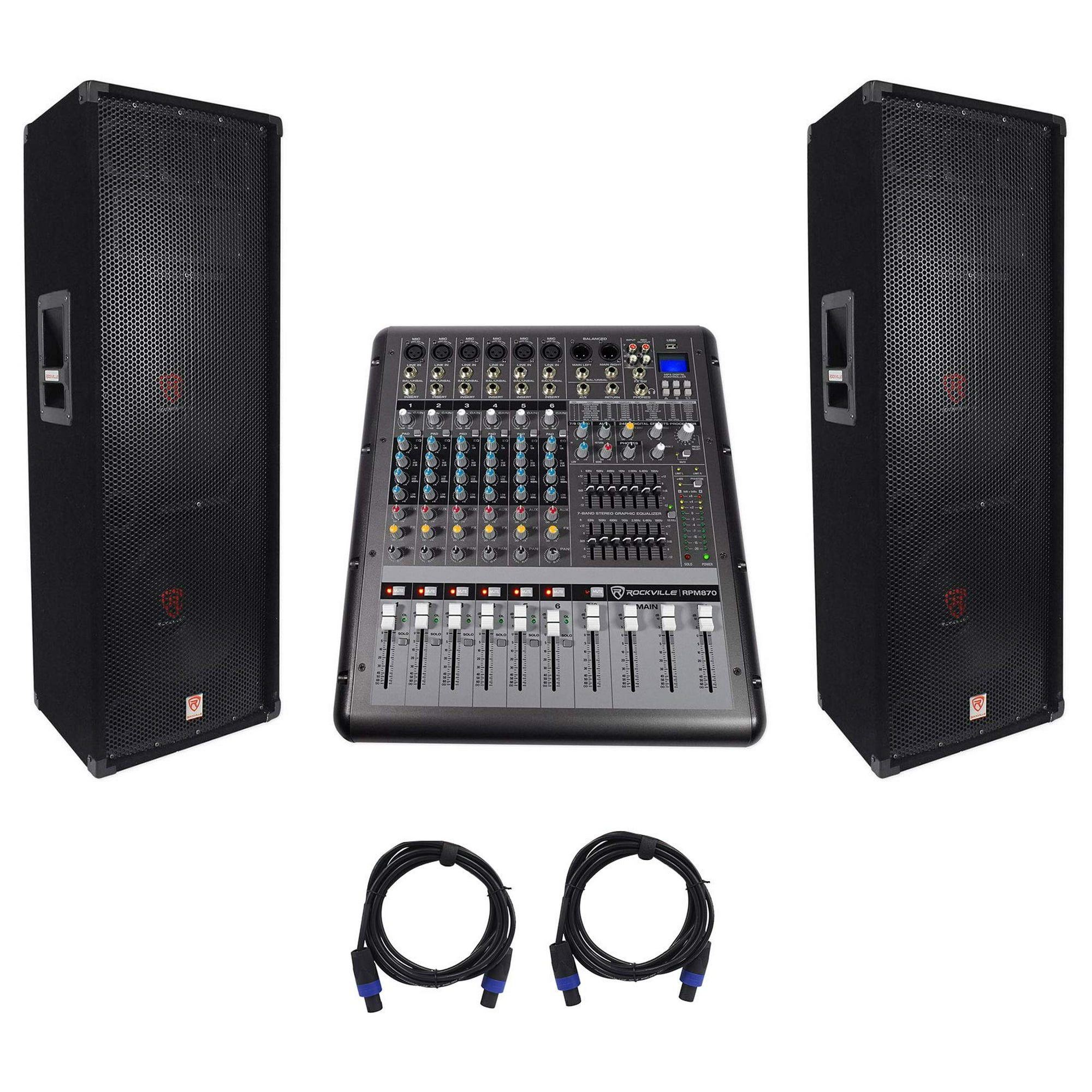 Click here for 2 Rockville Rsg12.24 Dual 12 2000w 3-Way Dj/Pro Pa... prices