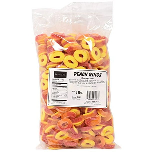 Peach Rings Gummy Candy, 5 Lbs - Walmart.com - Walmart.com