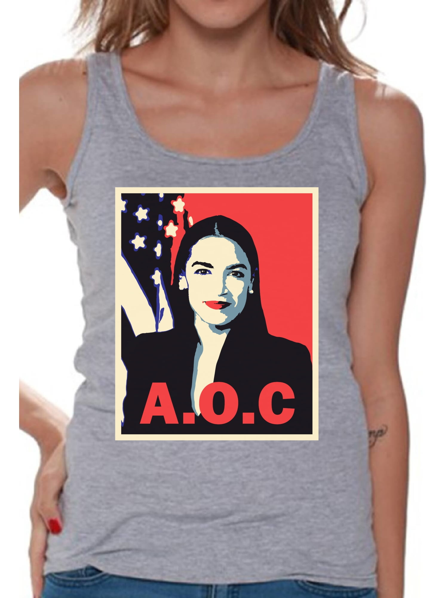 Awkward Styles AOC Women's Tanks Ocasio Ladies Tank Top Alexandria ...