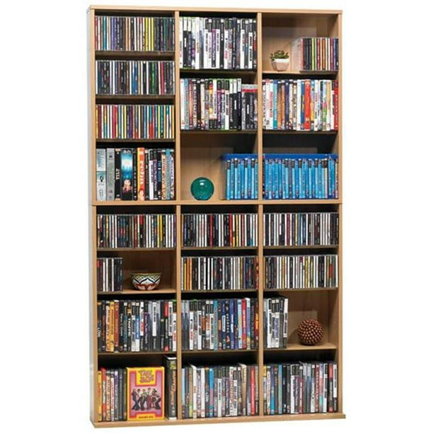 Oskar Media Tower 756 CD or 360 DVD or Blu-Ray or Games with Wood ...