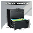 2 Drawer Lateral Filing Cabinet,Lockable Lateral File Cabinet,Legal ...